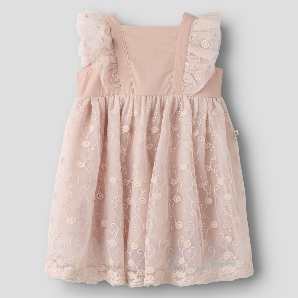 Lil' Atelier tule jurk voor meisjes Peach Whip NMFFEYA – 4kidspoint